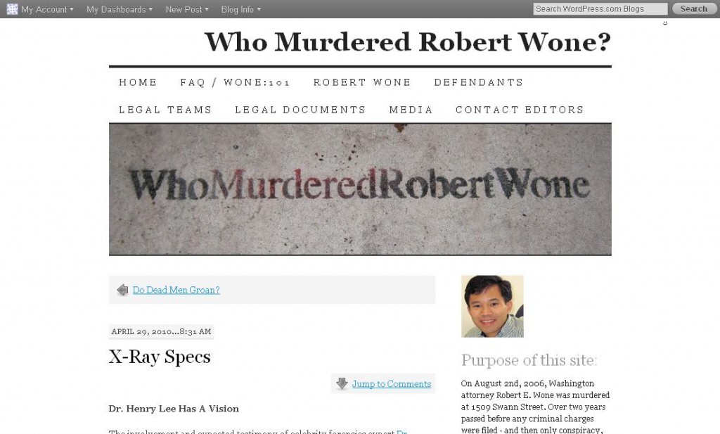 Robert Wone - Murder Blog - Thruple