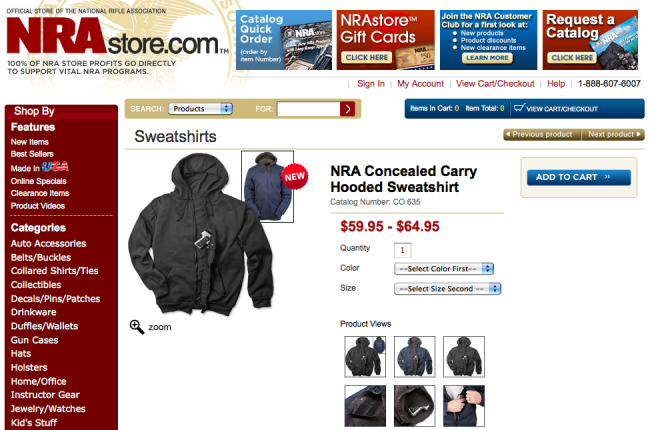 NRA Introduces New Hoodies With Gun Pockets In Online Store