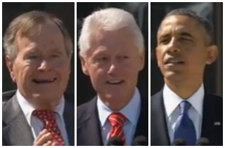 Presidents Obama, Clinton And Bush 41 Pay Tribute To George W. Bush At ...