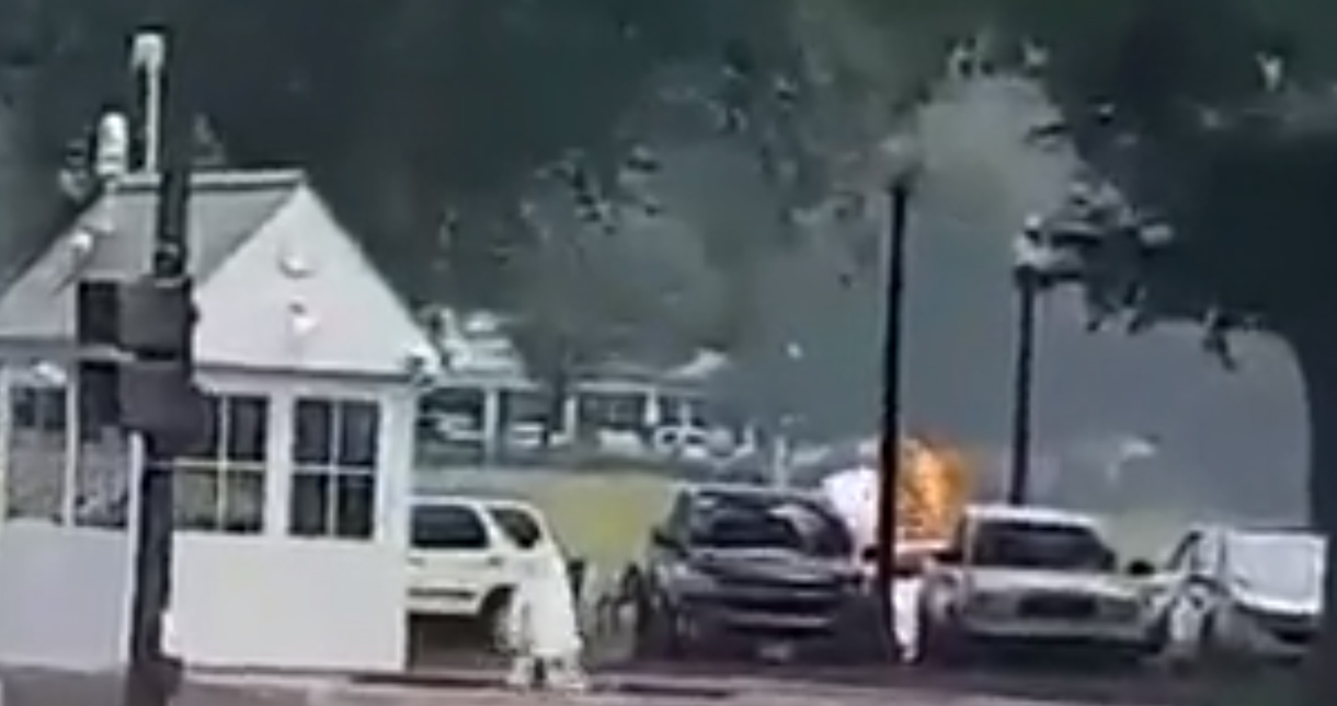 Dramatic Videos Show Moment Man Set Self on Fire Near White House