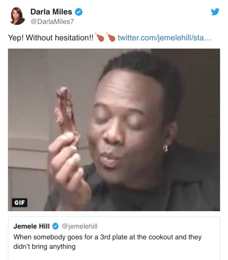 ABC7's Darla Miles Stiff-Arms Passerby From Entering Shot