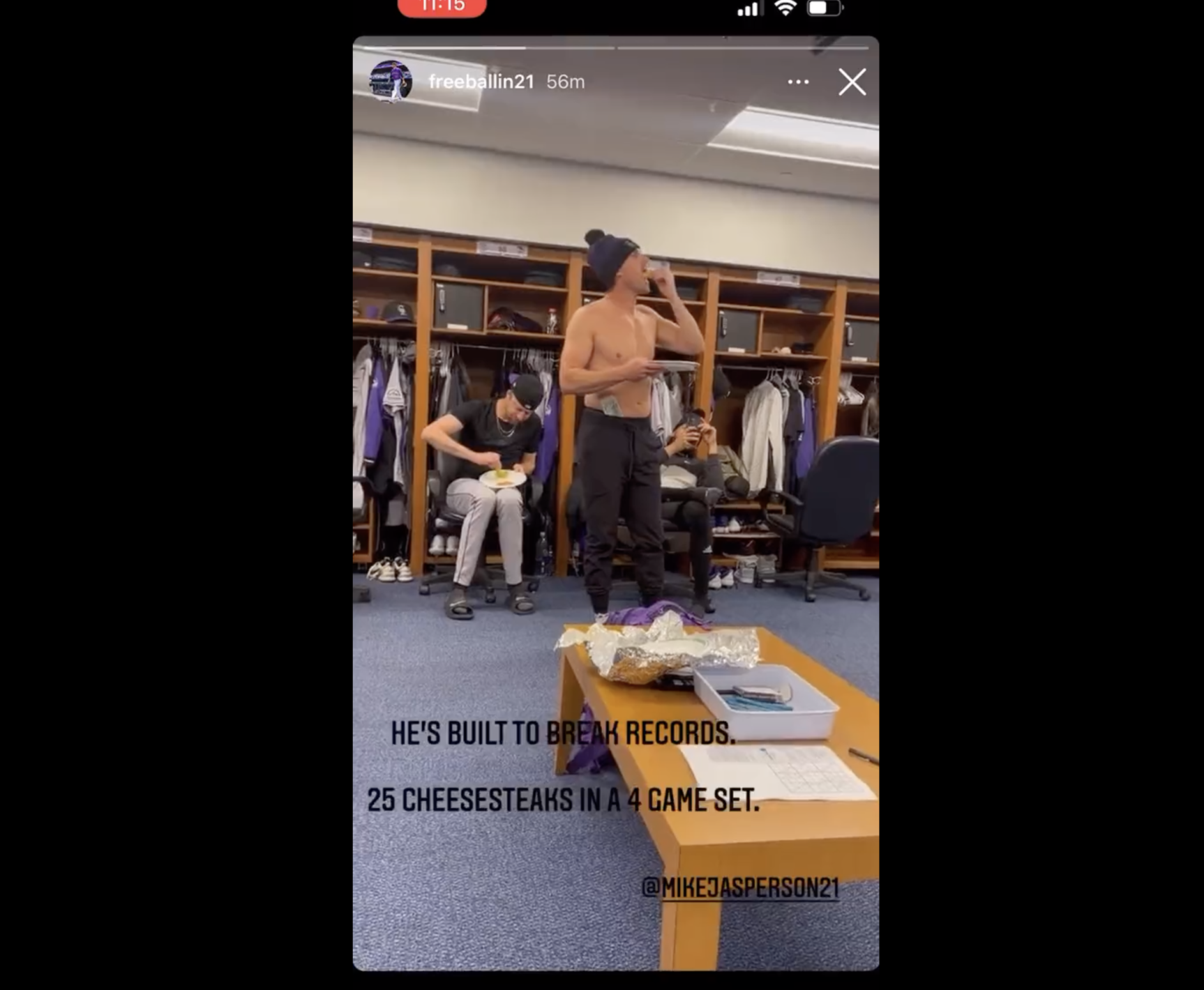 Rockies Coach Downs 25 Cheesesteaks During Phillies Series