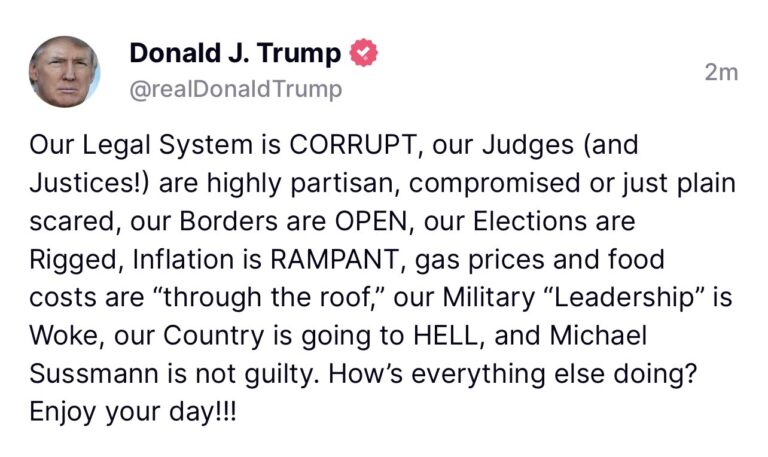 Trump Rages About Clinton Lawyer Sussmann Not Guilty Verdict