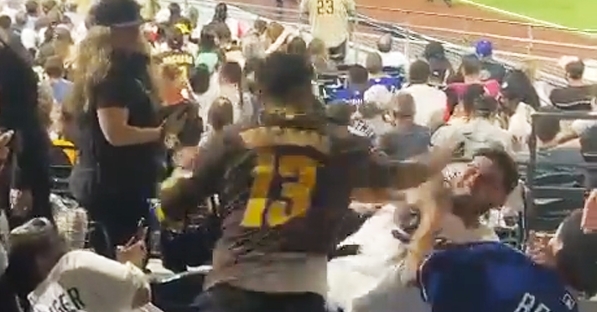 Wild Brawl Breaks Out Between Dodger and Padre Fans