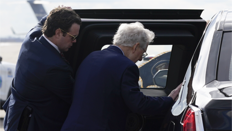 Mitch McConnell 'Face-Planted' Getting Off Plane 12 Days Ago