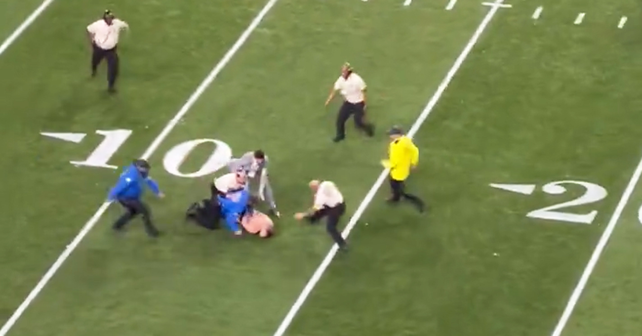Partial Streakers Crash The Field At Super Bowl