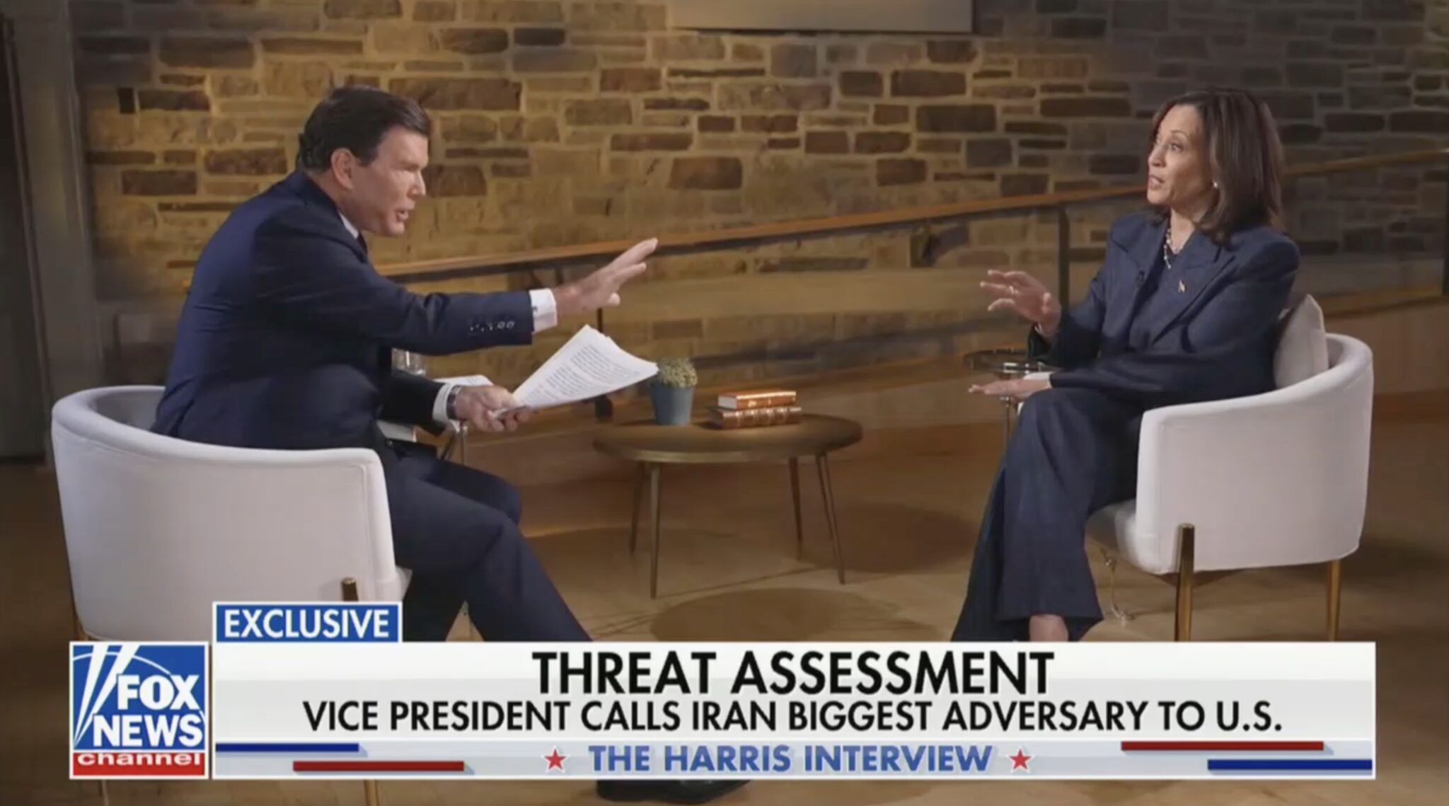 Bret Baier Calls Out Kamala Harris Over 'Rude' Interview