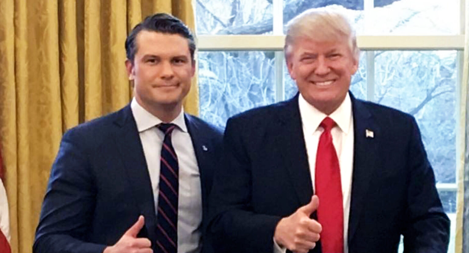 Trump Shows Support for Embattled Pete Hegseth Nomination