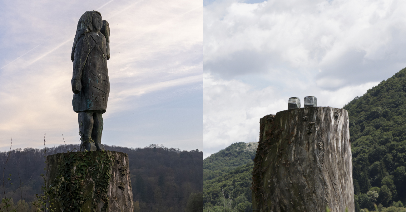 Melania Trump Statue Ripped Out, Stolen in Native Slovenia