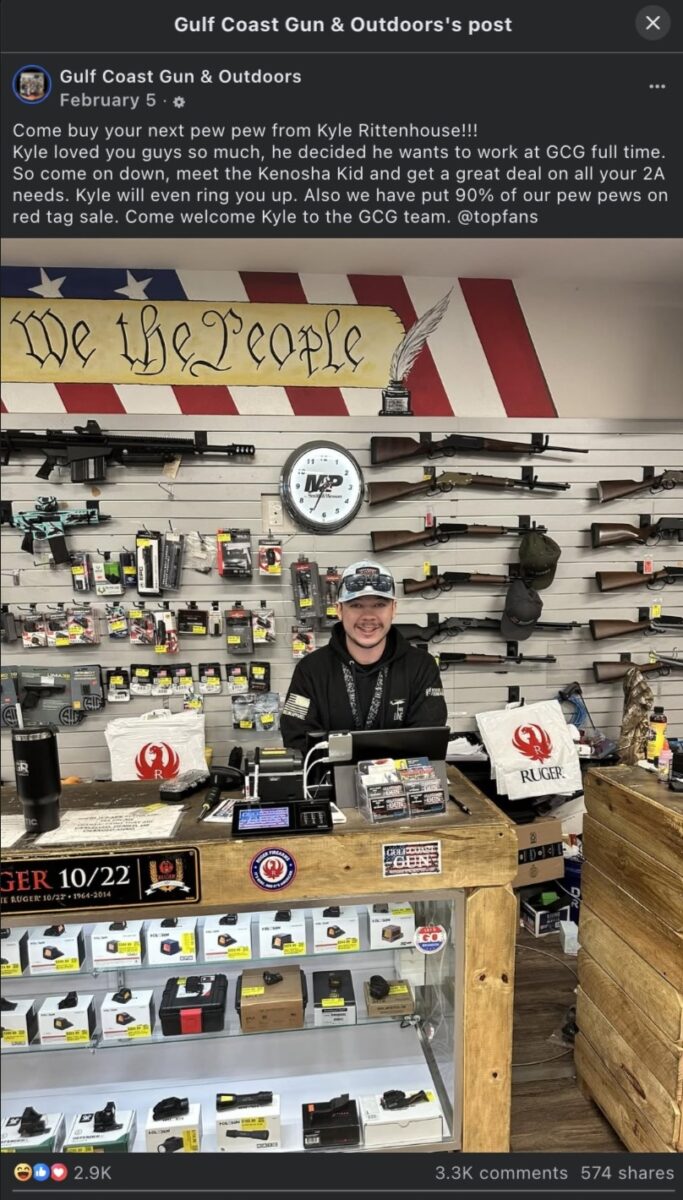 Kyle Rittenhouse Deletes Social Media, Leaves Gun Shop Job