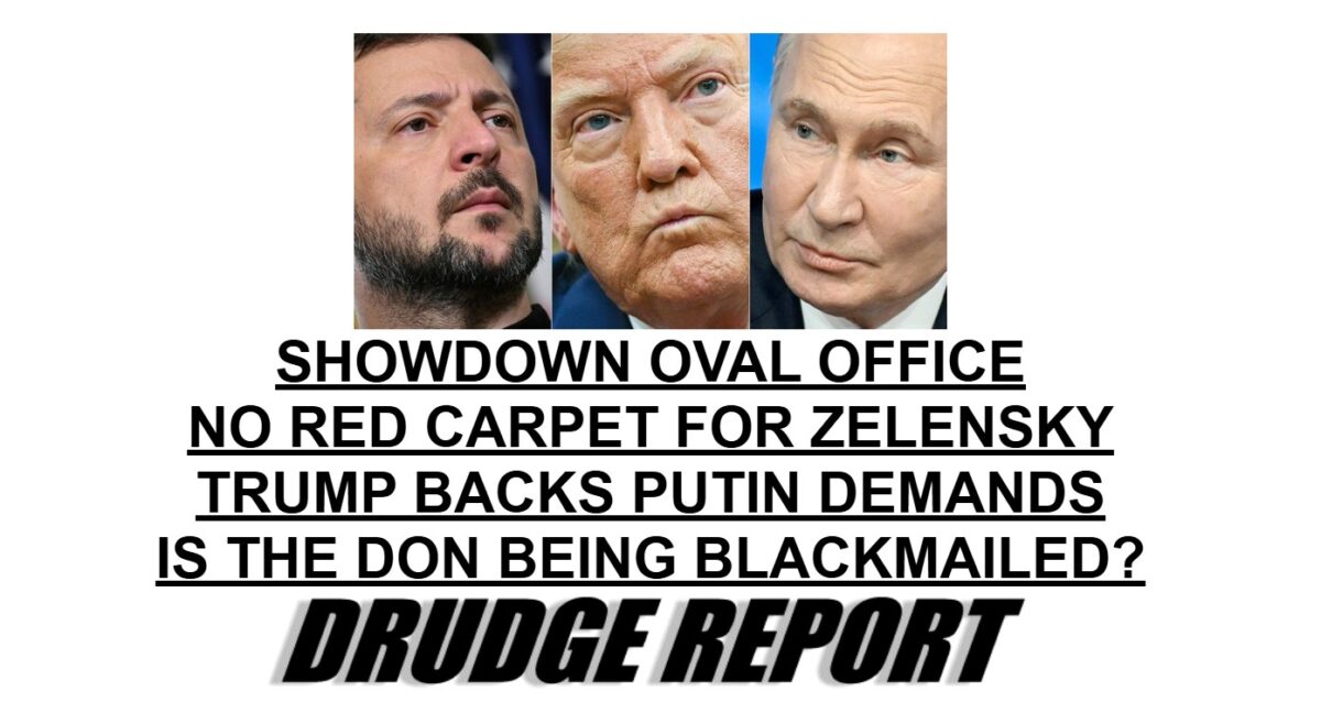 Drudge Report Asks: Is 'The Don Being Blackmailed' by Putin?
