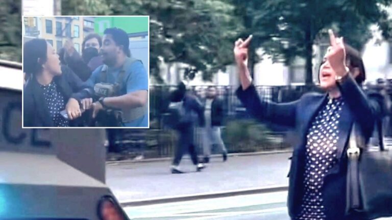 'Polka Dot Dress Woman' Goes Viral for Fighting ICE in NYC