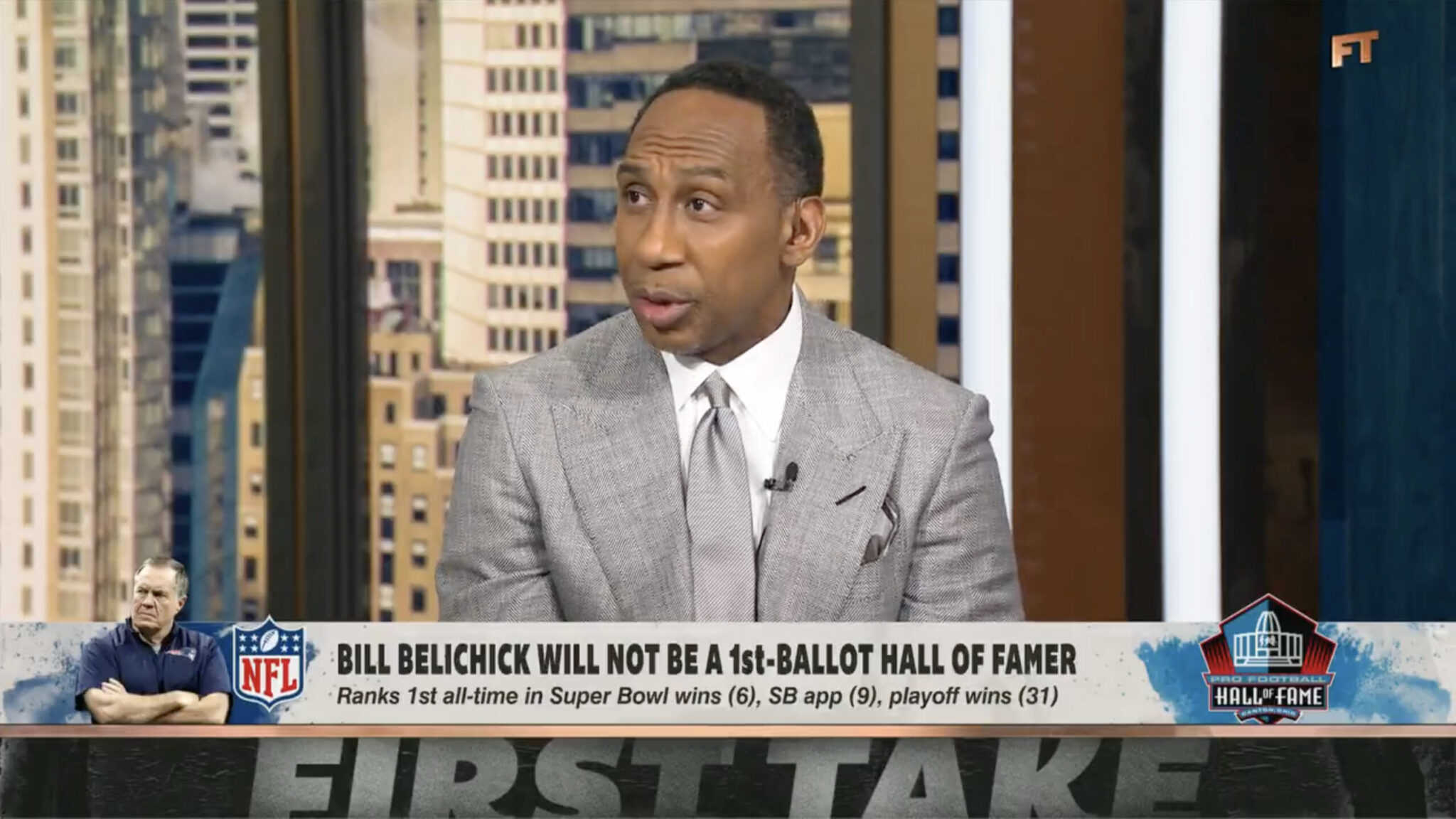 Stephen A. Smith Slams Hall of Fame Over Bill Belichick Snub