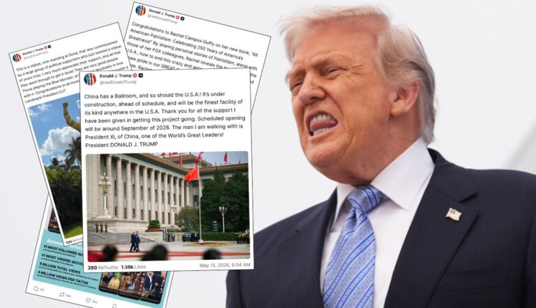 Trump Touts Statue, Ballroom, TikTok Views on Truth Social