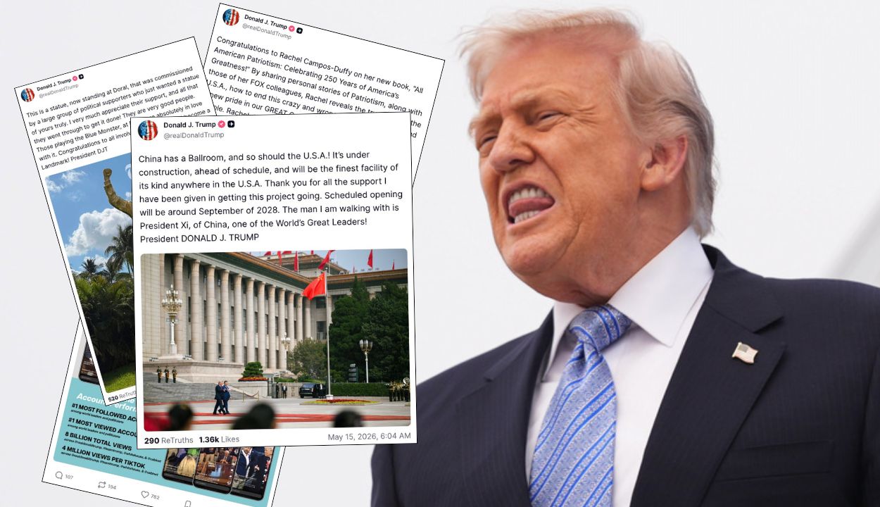 Trump Touts Statue, Ballroom, TikTok Views on Truth Social